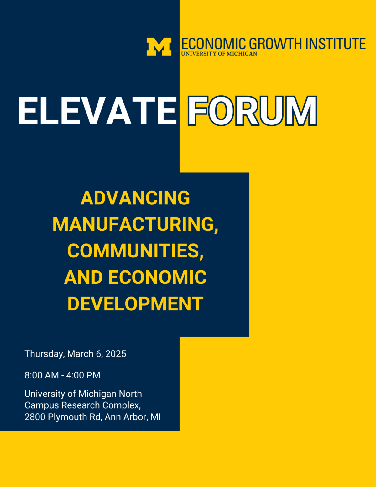 Elevate Forum 2025 – Economic Growth Institute
